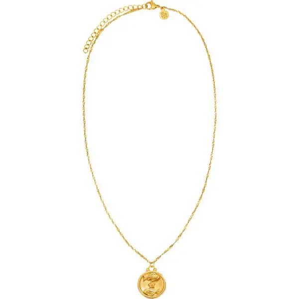 PETIT MOMENTS Horoscope Pendant Necklace - Goldisces