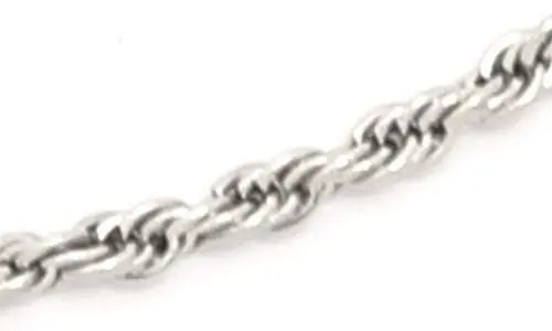 PETIT MOMENTS Rope Chain Necklace With Carabiner Clasp - Silver