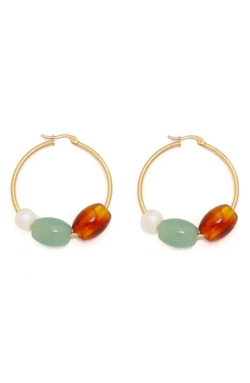 PETIT MOMENTS Drift Hoop Earrings - Gold Multi