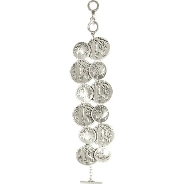 CXC Gladiator Coin Charm Bracelet