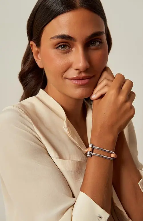 CXC Koa Shackle Bracelet - Silver