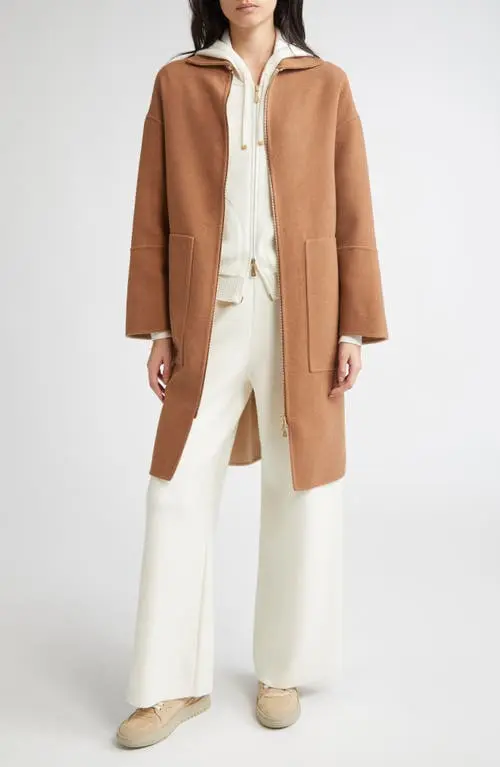 Eleventy Wool Three-quarter Length Coat