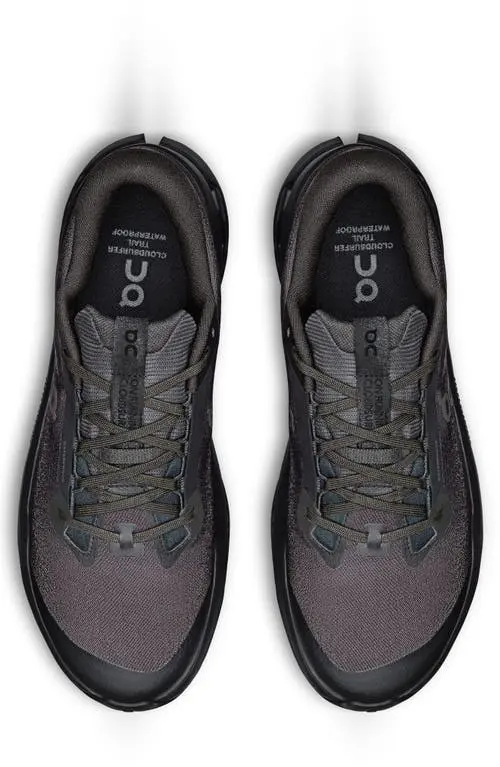 On Cloudsurfer Trail 2 Waterproof Trail Running Shoe - Black/black