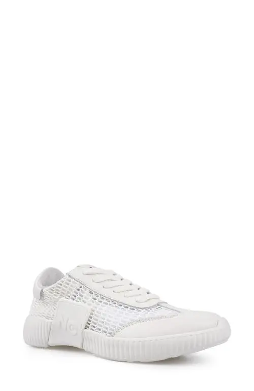 NATIONAL COMFORT Alinna Leather Sneakers - White Fabric