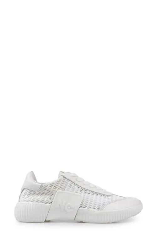 NATIONAL COMFORT Alinna Leather Sneakers - White Fabric