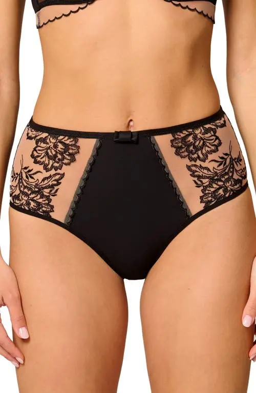 Simone Perele Romance High Waist Briefs - Light Tatoo