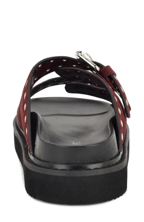 Nine West Eleny Two-strap Sandal - Dark Red 600