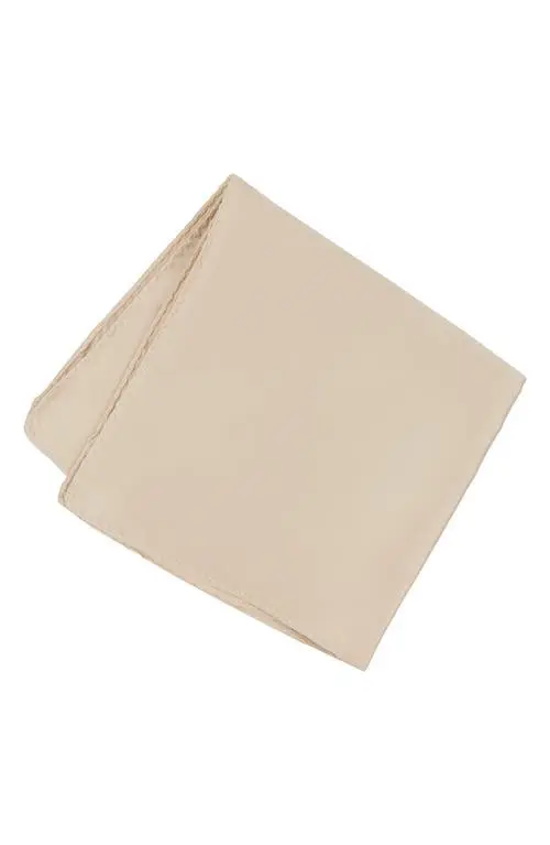 BROOKLYN BRIGADE Solid Satin Pocket Square - Champagne