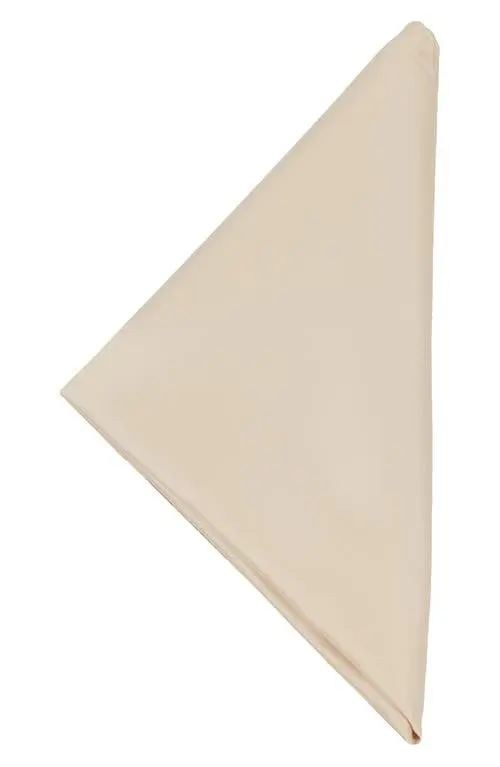 BROOKLYN BRIGADE Solid Satin Pocket Square - Champagne