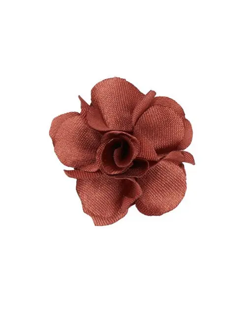 BROOKLYN BRIGADE Flower Lapel Pin - Terracotta