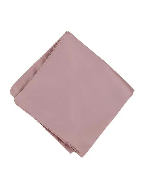 BROOKLYN BRIGADE Solid Satin Pocket Square - Rose Quartz