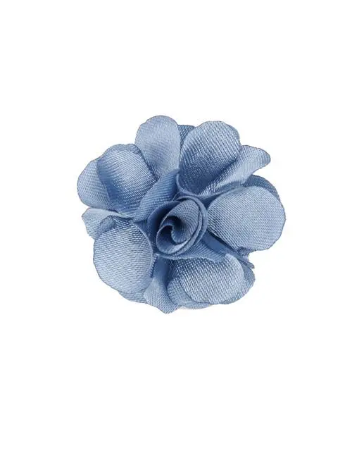 BROOKLYN BRIGADE Flower Lapel Pin - Dusty Blue