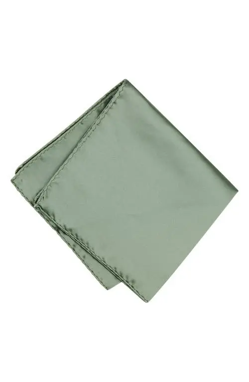 BROOKLYN BRIGADE Solid Satin Pocket Square - Sage