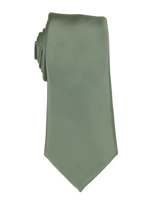 BROOKLYN BRIGADE Solid Satin X-long Tie - Sage