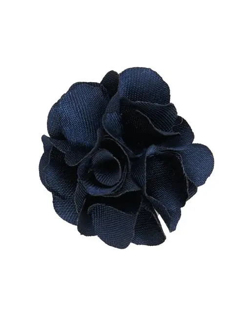BROOKLYN BRIGADE Textured Flower Lapel Pin - Slate
