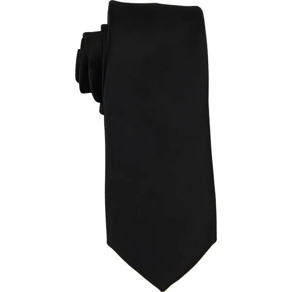BROOKLYN BRIGADE Satin Necktie - Black