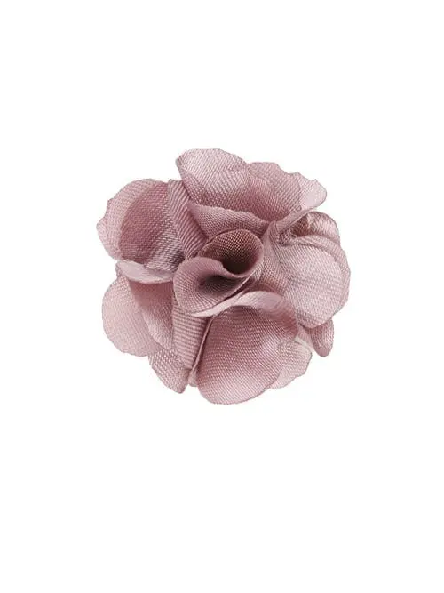 BROOKLYN BRIGADE Flower Lapel Pin - Rose Quartz