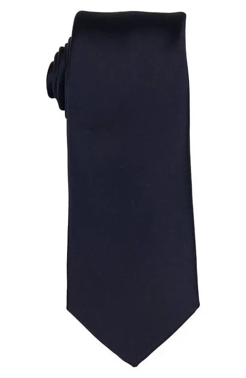 BROOKLYN BRIGADE Satin Neck Tie - Navy