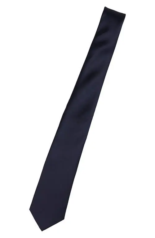 BROOKLYN BRIGADE Satin Neck Tie - Navy
