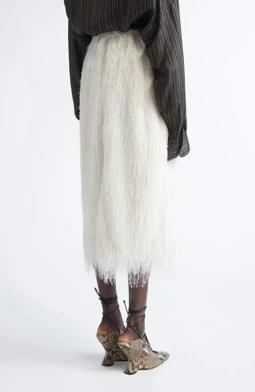 Dries Van Noten Sokna Fringe Midi Skirt