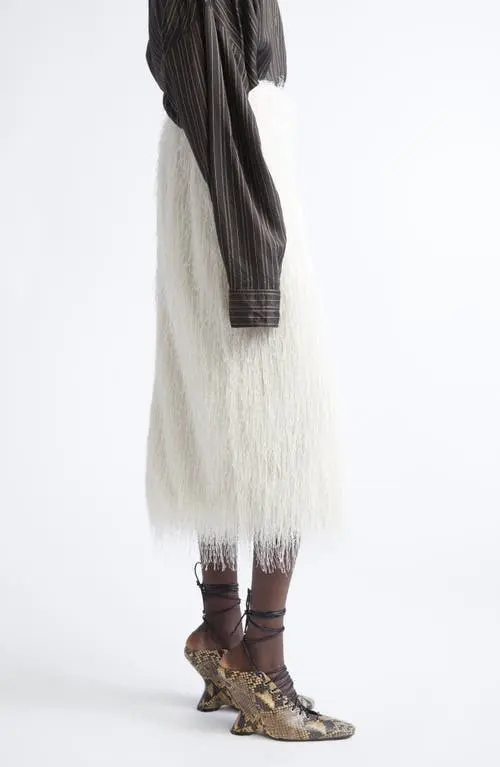 Dries Van Noten Sokna Fringe Midi Skirt