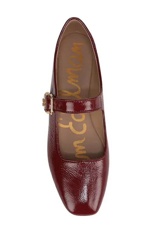 Sam Edelman Michaela Mary Jane Flat - French Merlot