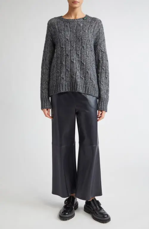 Max Mara Cabaret Oversized Cotton & Alpaca Blend Sweater