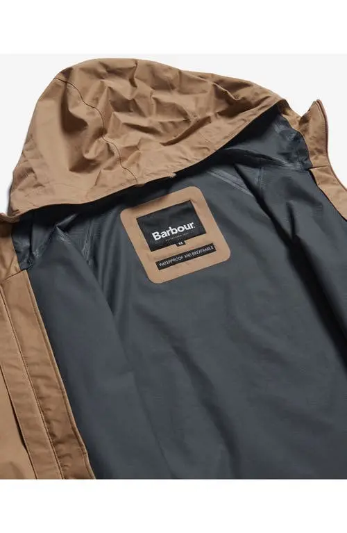 Barbour Whitstone Waterproof Jacket - Military Brown