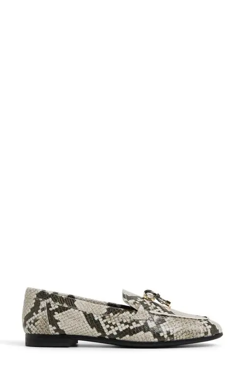 Aldo Logo-adorned Loafer - White/black