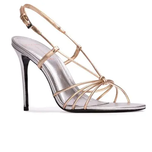 BLACK SUEDE STUDIO Fern 100 Metallic Sandal