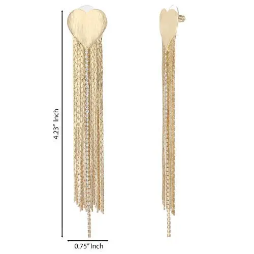 Jessica Simpson Chain Tassel Earrings