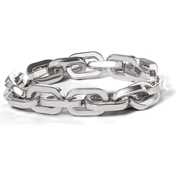 Jessica Simpson Metal Link Chain Bracelet - Silver