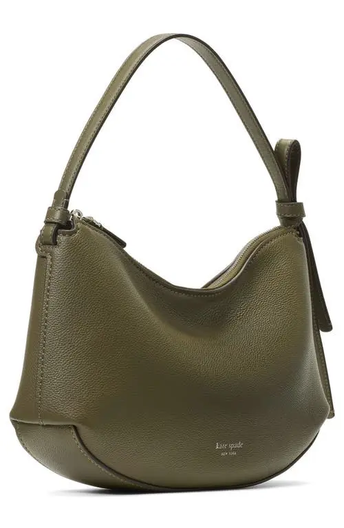 Kate Spade New York Loop Pebble Leather Shoulder Bag - Seaweed