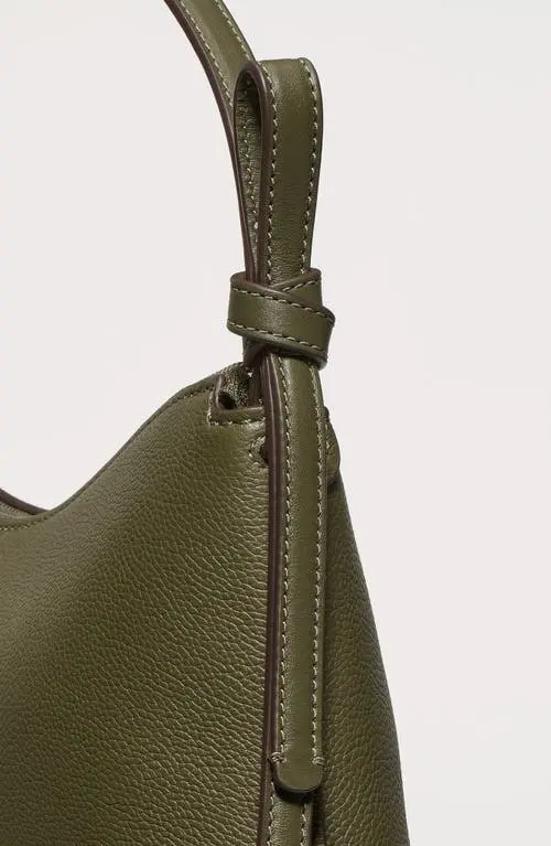 Kate Spade New York Loop Pebble Leather Shoulder Bag - Seaweed