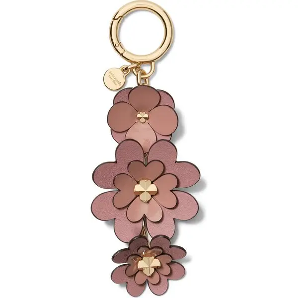 Kate Spade New York Mixed Media Spade Leather Key Fob - Dusk Rose