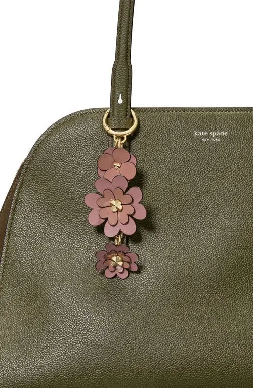 Kate Spade New York Mixed Media Spade Leather Key Fob