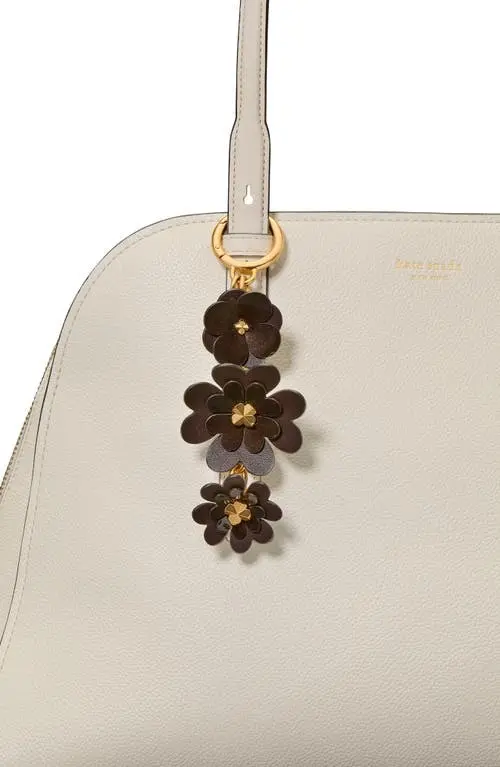 Kate Spade New York Mixed Media Spade Leather Key Fob