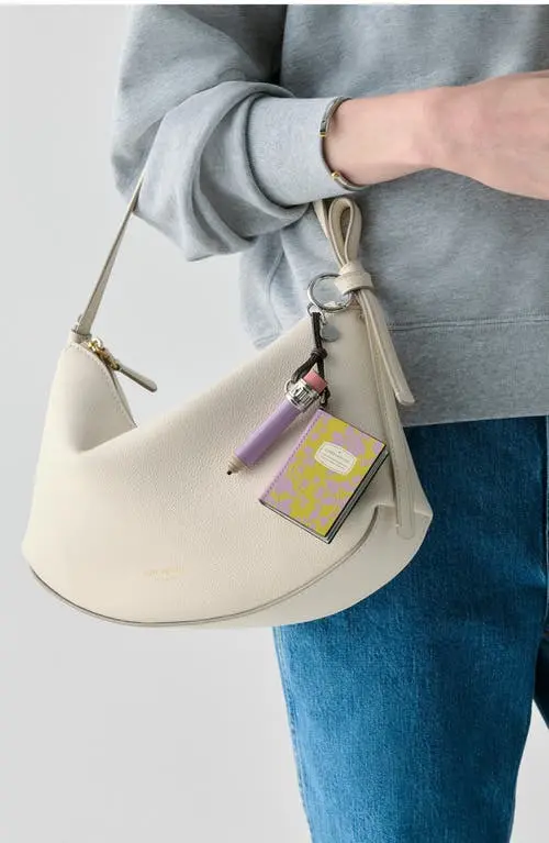 Kate Spade New York Charmed Smooth Leather Composition Notebook Key Fob
