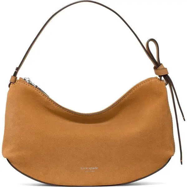 Kate Spade New York Loop Suede Shoulder Bag - Garden Soil