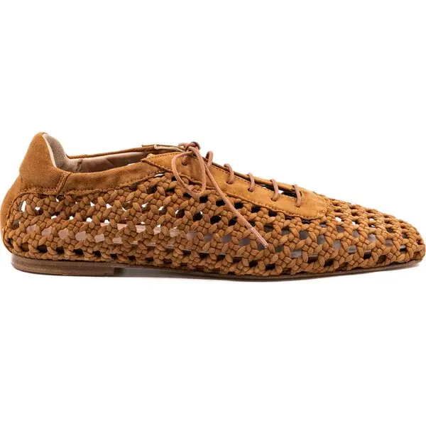 ANDREA GOMEZ Antonia Suede Oxford - Camel