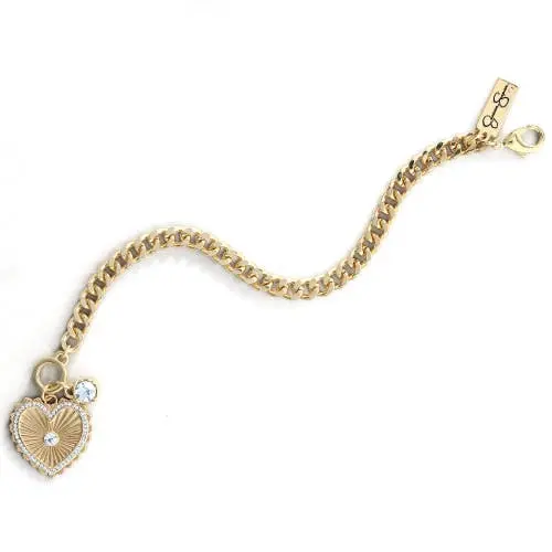 Jessica Simpson Heart Charm Bracelet