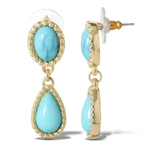 Jessica Simpson Oxidized Dangle Earrings