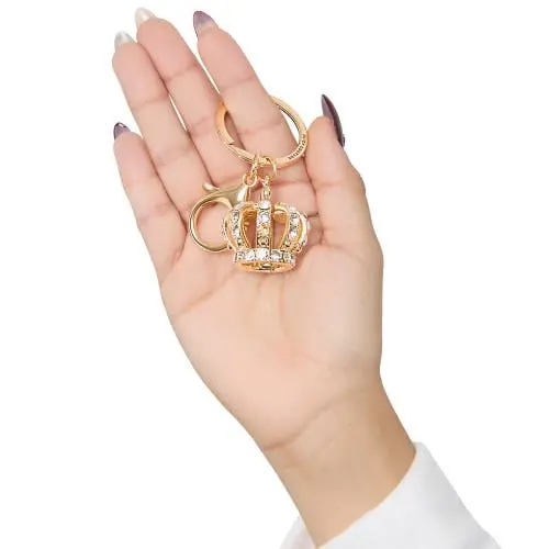 Juicy Couture Crystal Crown Keychain