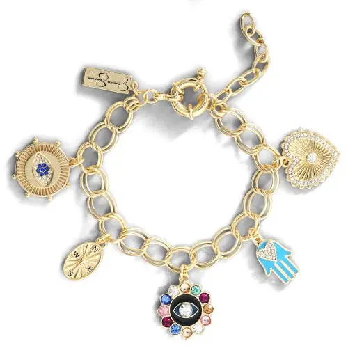 Jessica Simpson Tone Charm Bracelet - Gold
