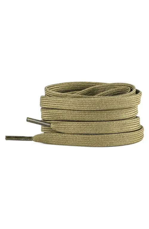 WAVES CALIFORNIA 63-inch Premium Flat Shoelaces - Olive Green