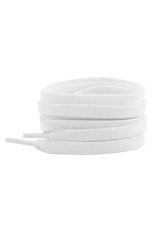WAVES CALIFORNIA 63-inch Premium Flat Shoelaces - Pure White
