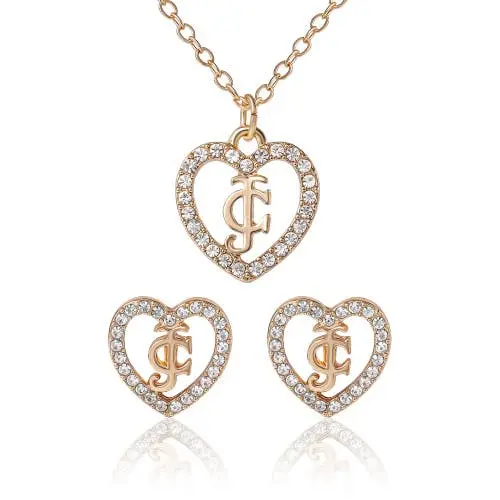 Juicy Couture Gold-tone Pavé Heart Jewelry Set - 710