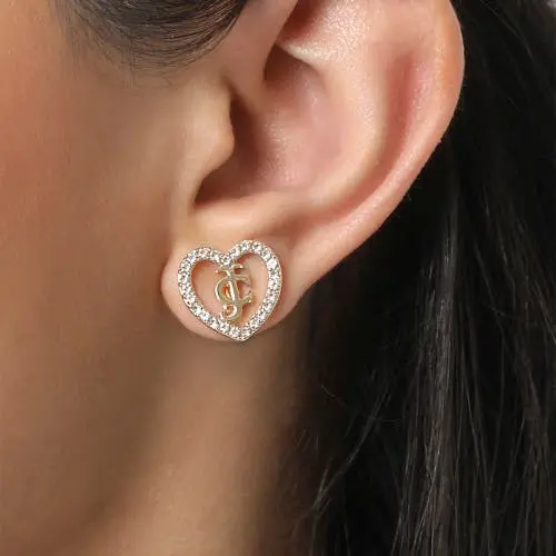 Juicy Couture Gold-tone Pavé Heart Jewelry Set