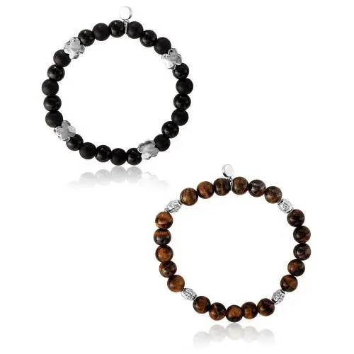 Lucky Brand Stretch Stone Bracelet Set