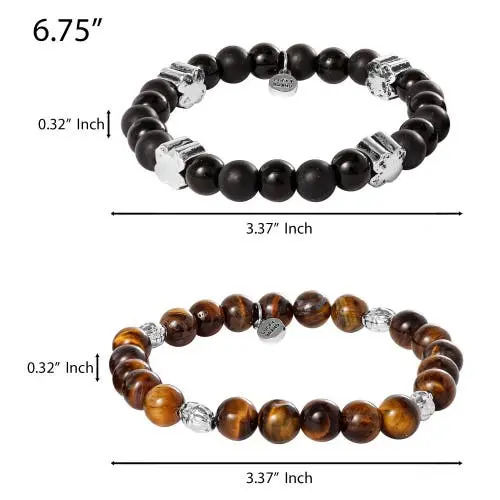 Lucky Brand Stretch Stone Bracelet Set